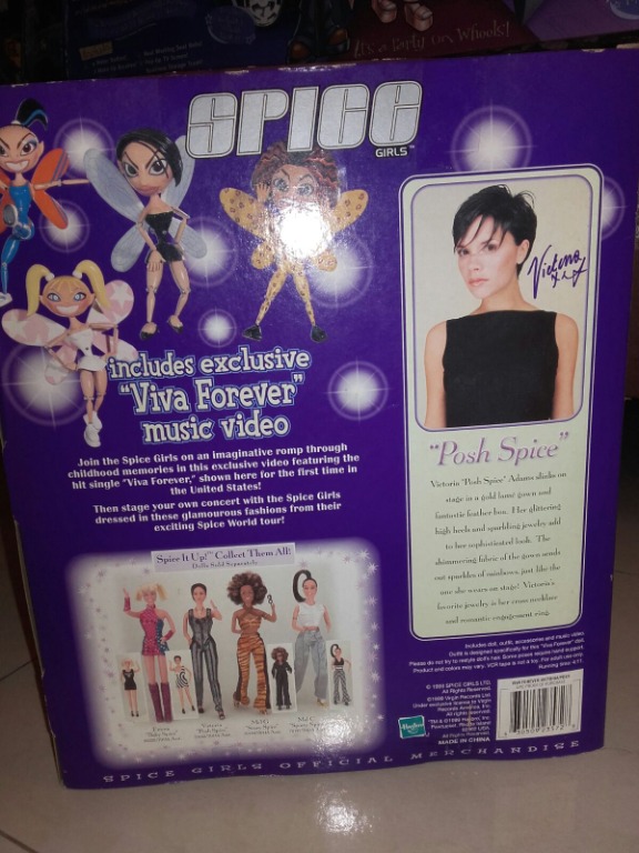 SPICE GIRLS POSH SPICE Barbie Doll MIB With DVD!, Hobbies & Toys, Toys ...