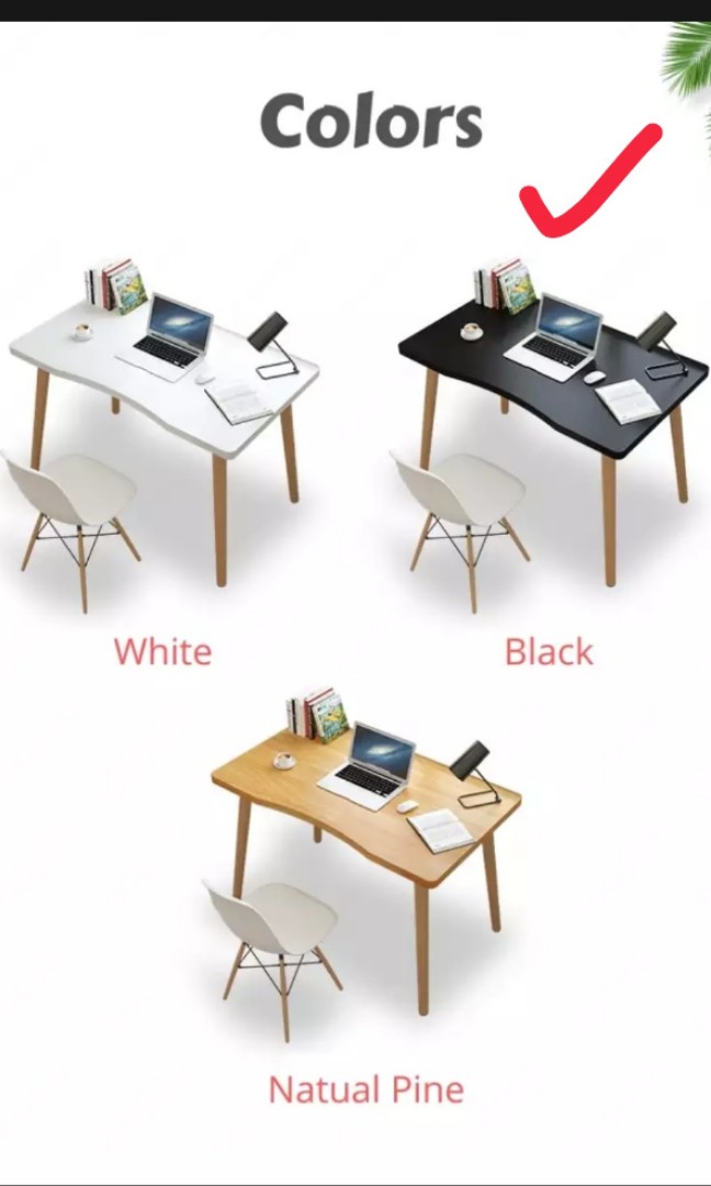 Study table, study desk, Furniture & Home Living, Furniture, Tables ...