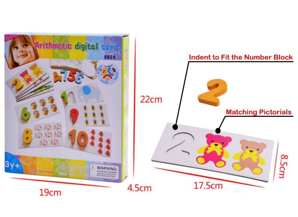Number Wooden Blocks & Cards (Sensorial Play) + Additional 5% discount ...