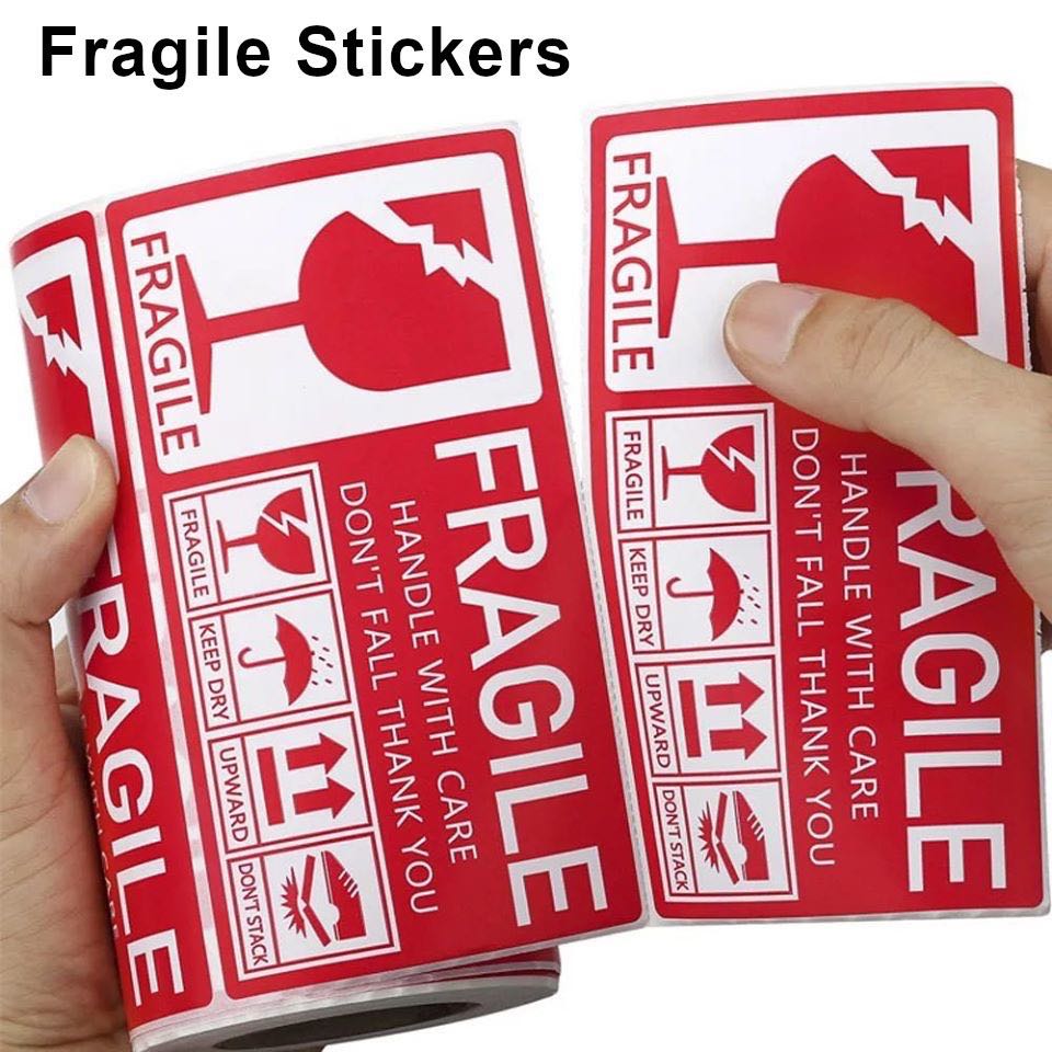 250 pcs Fragile Sticker / Packaging Labels/ Carton Box / Cargo [Local ...