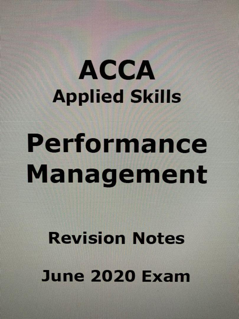 ACCA PM Revision Notes / Q&A SGD7.00, Hobbies & Toys, Books & Magazines ...
