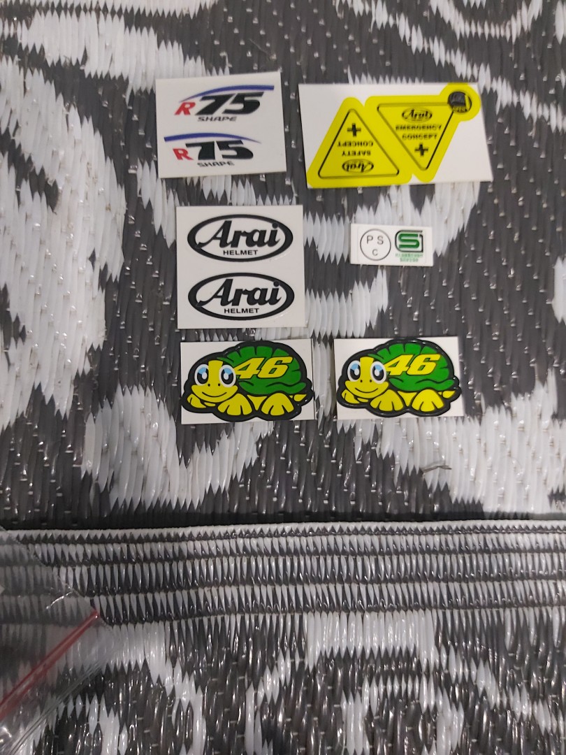 Arai Visor Stickers, Hobbies & Toys, Stationery & Craft, Stationery ...