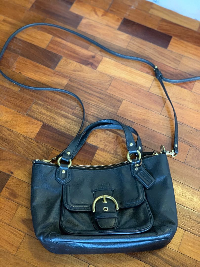 Authentic COACH leather sling bag, Women's Fashion, Bags & Wallets ...