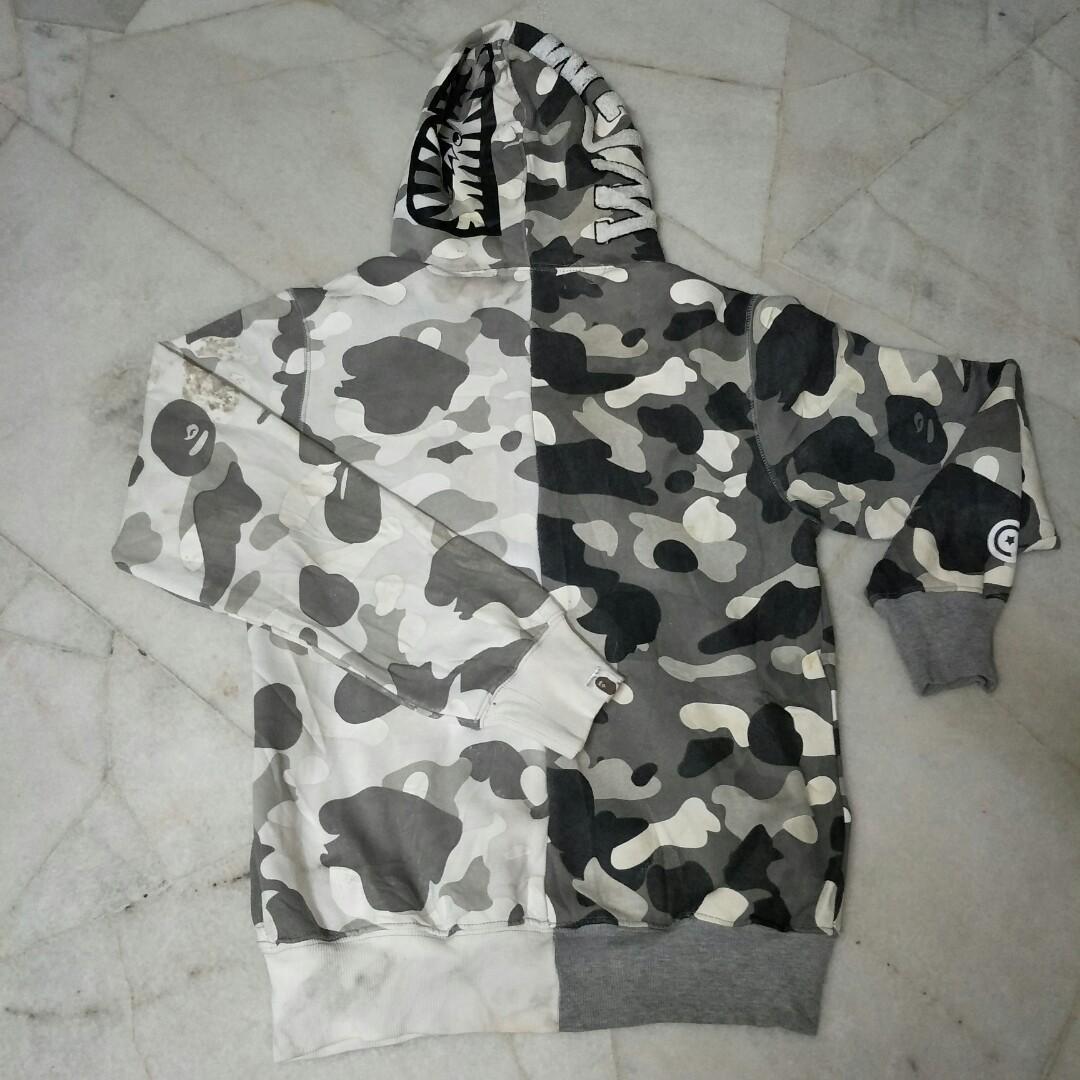 BATHING APE TIGER SHARK HOODIE, Men's Fashion, Tops & Sets, Tshirts ...