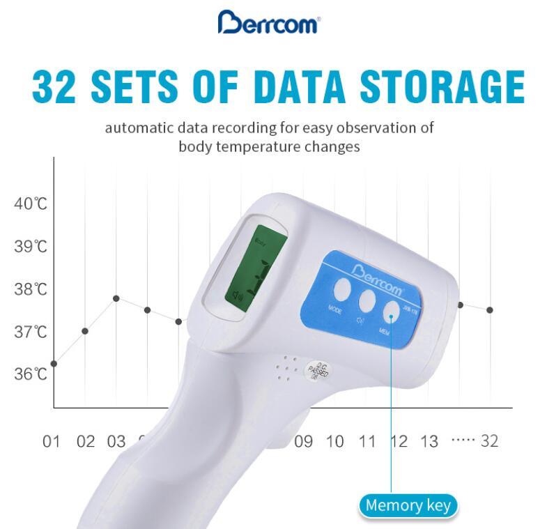 Berrcom JXB-178 Infrared Thermometer Digital Forehead Thermometers Non ...