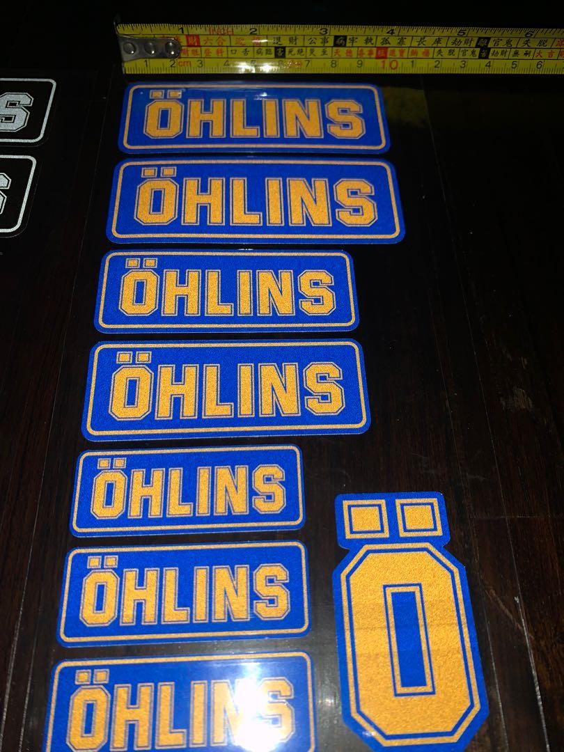 Brand New Ohlins Decals Set, Motorcycles, Motorcycle Accessories on ...