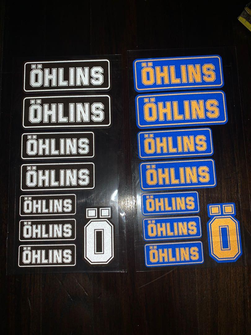 Brand New Ohlins Decals Set, Motorcycles, Motorcycle Accessories on ...