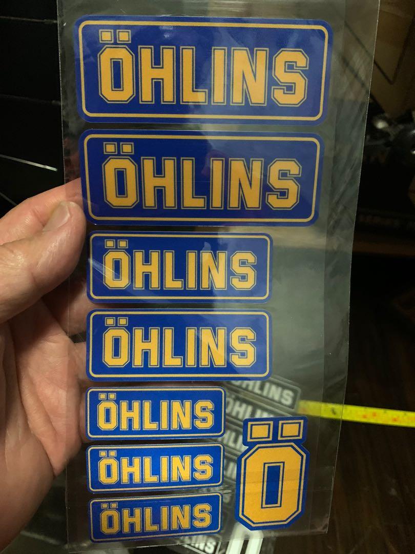 Brand New Ohlins Decals Set, Motorcycles, Motorcycle Accessories on ...