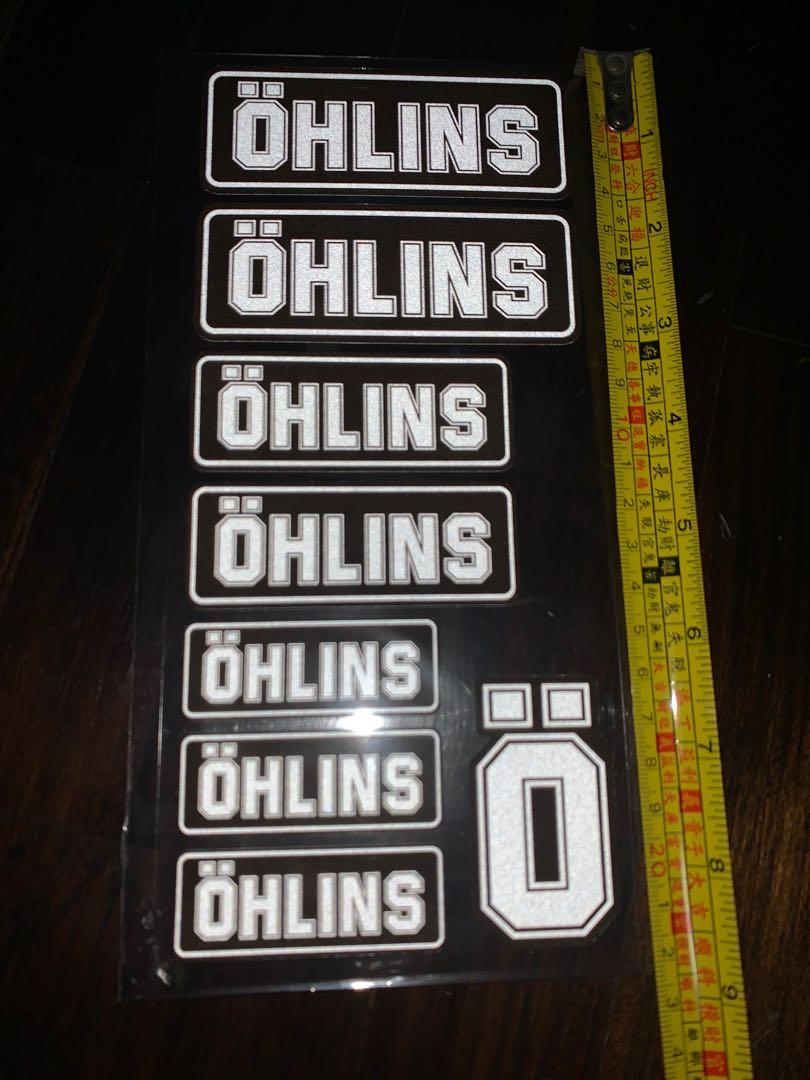 Brand New Ohlins Decals Set, Motorcycles, Motorcycle Accessories on ...