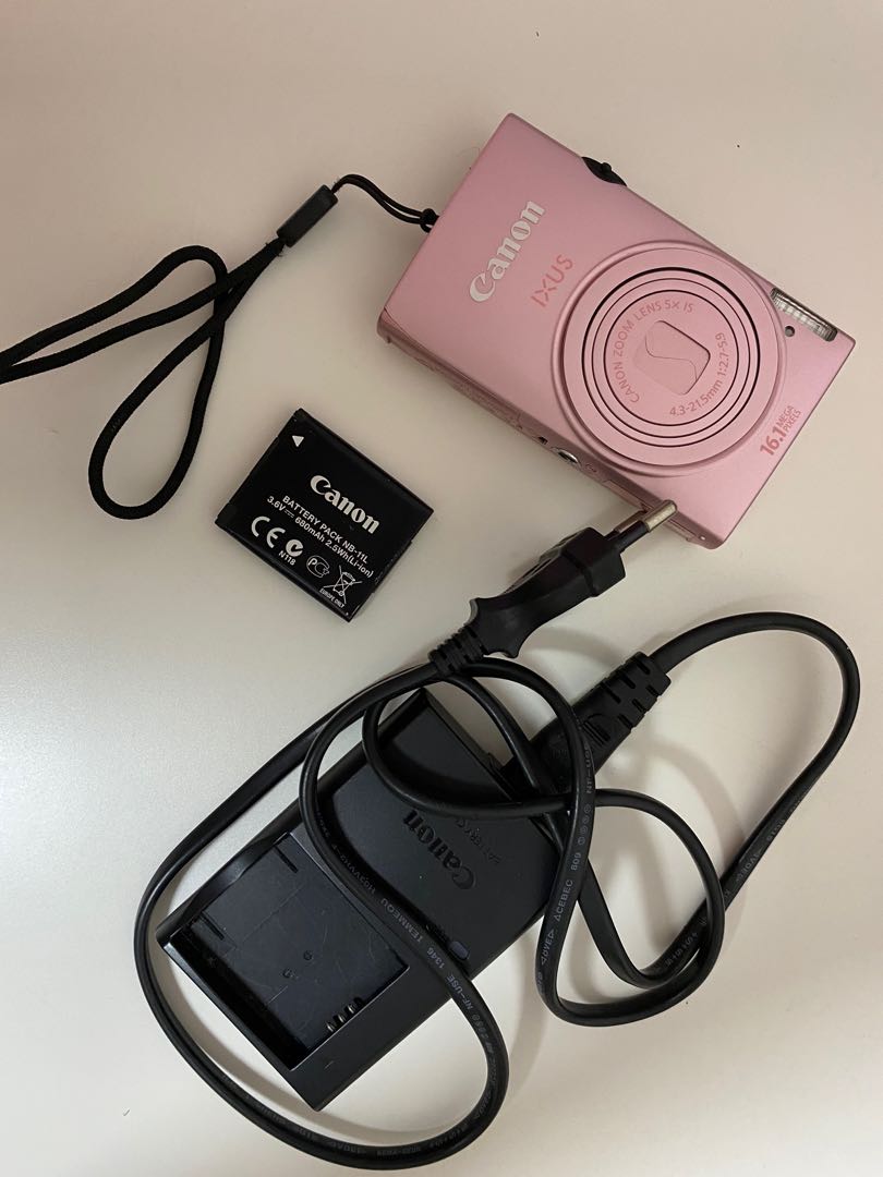 Canon IXUS 125 HS pink digital camera, Photography, Cameras on Carousell