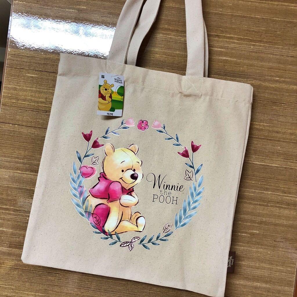 DAISO KOREA X Disney Winnie the Pooh Collection - Printed Eco / Tote ...