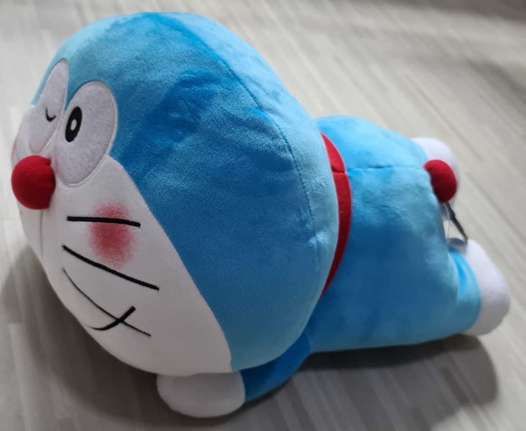 Doraemon lying down plush toy, Hobbies & Toys, Toys & Games on Carousell