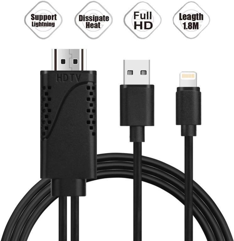 E3791 LIGHTNING DIGITAL AV CABLE 1920*1080P, Computers & Tech, Parts ...