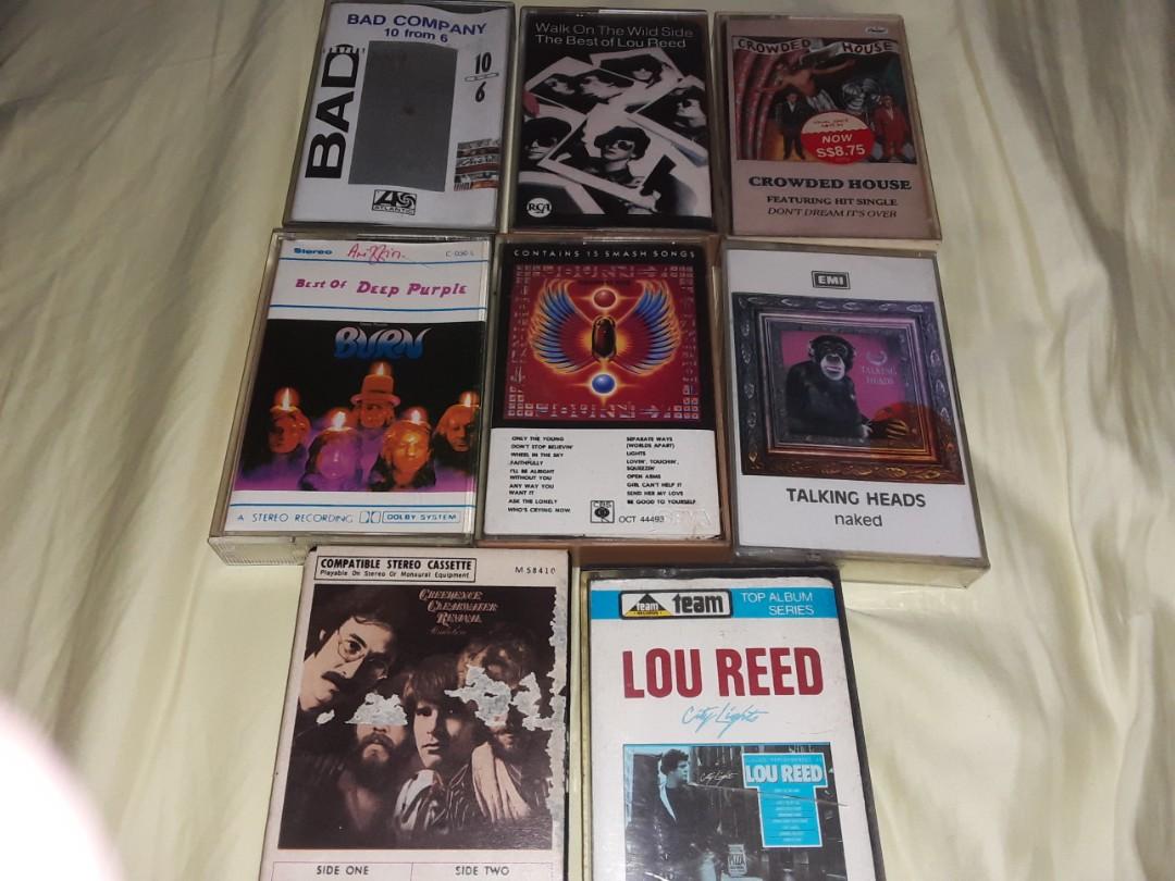 ENGLISH ROCK CASSETTES TAPES @ $5 EACH SCORPIONS/ROBERT PLANT/ELVIS/ZZ ...