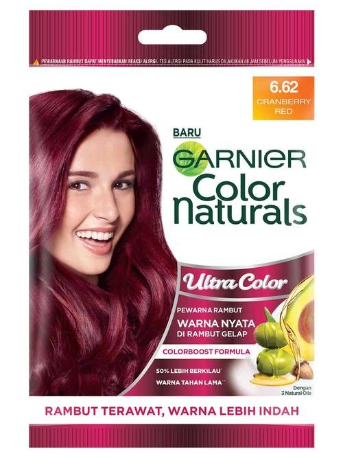 Garnier ultra colour cranberry red Hair Dye sachet tester 30 +30ml ...