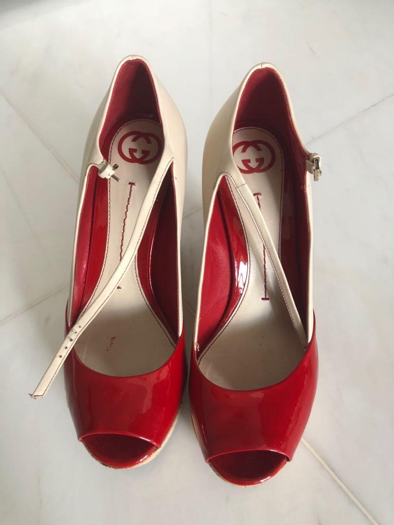 Gucci wedges, Women's Fashion, Footwear, Sandals on Carousell