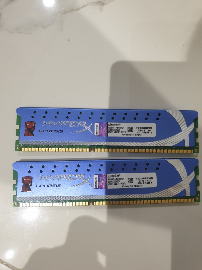 Kingston Hyper X DDR3 RAM 8G Kit - 4GBx2, Computers & Tech, Parts ...