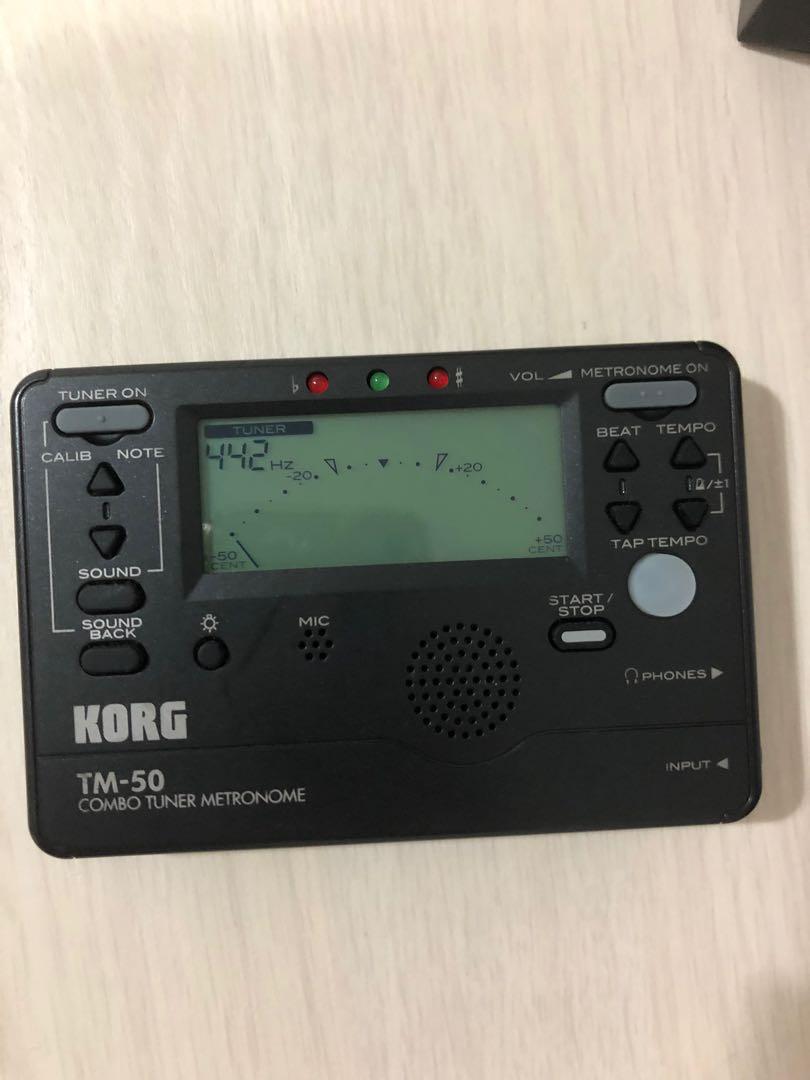 Korg TM-50 combo tuner metronome, Hobbies & Toys, Music & Media, Music ...