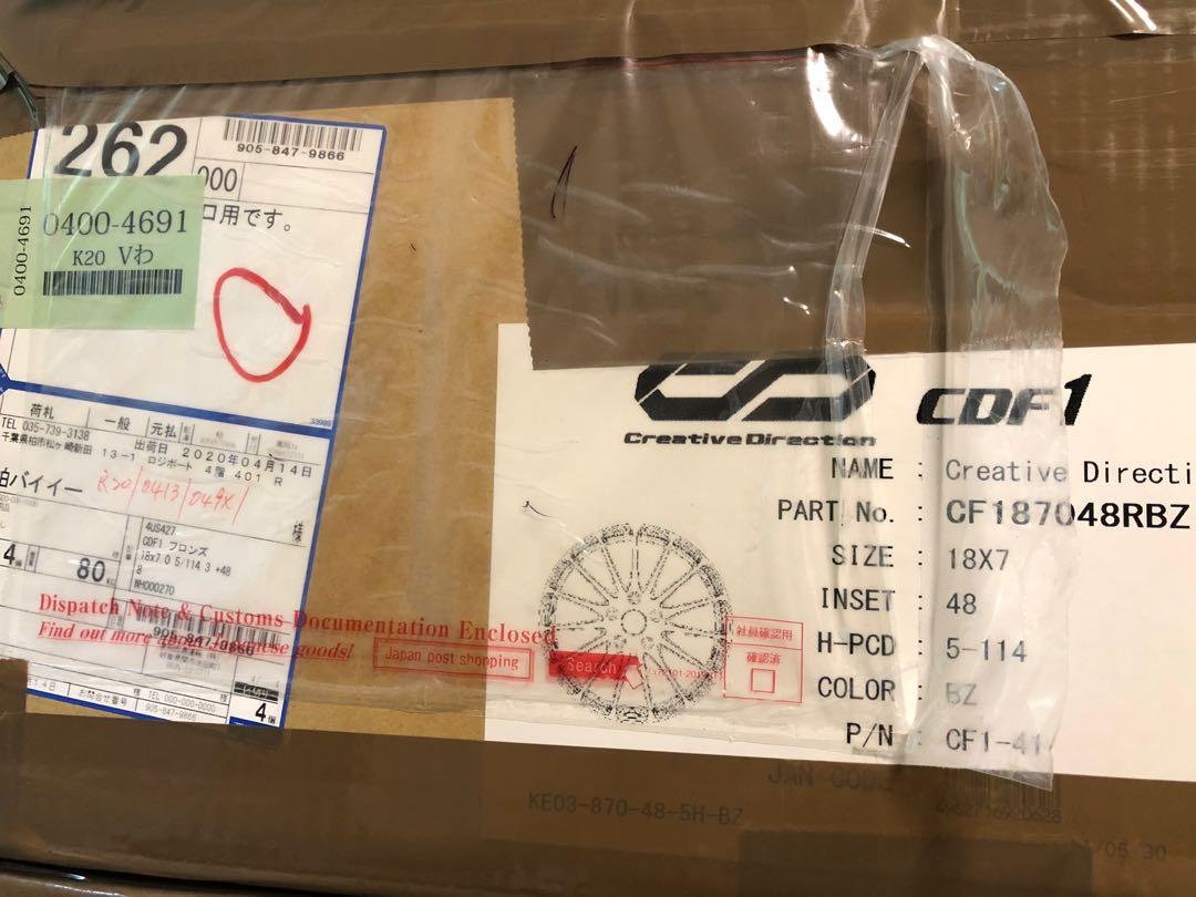 Kyoho 18" 呔鈴 CDF1 by Enkei Made in JP 7J ET48 5X114.3, 汽車配件, 車軚 - Carousell