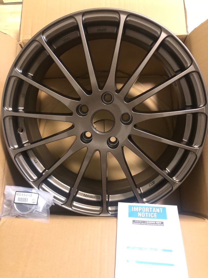 Kyoho 18" 呔鈴 CDF1 by Enkei Made in JP 7J ET48 5X114.3, 汽車配件, 車軚 - Carousell