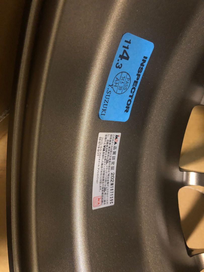 Kyoho 18" 呔鈴 CDF1 by Enkei Made in JP 7J ET48 5X114.3, 汽車配件, 車軚 - Carousell