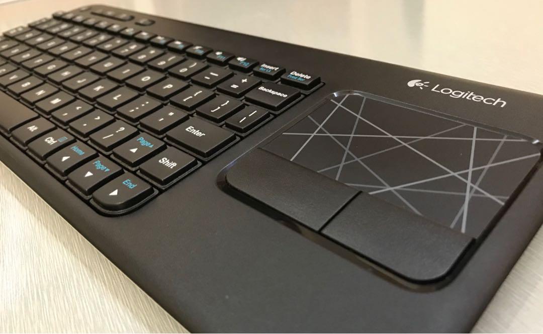 Logitech Wireless Keyboard with mouse pad, Electronics, Computer Parts ...