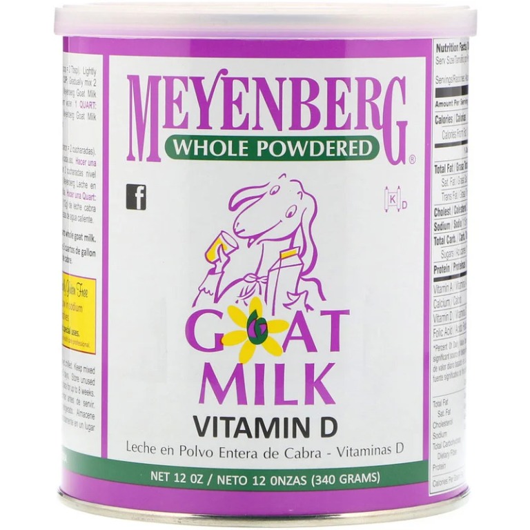 Meyenberg Goat Milk, Whole Powdered Goat Milk (340g), Food & Drinks ...