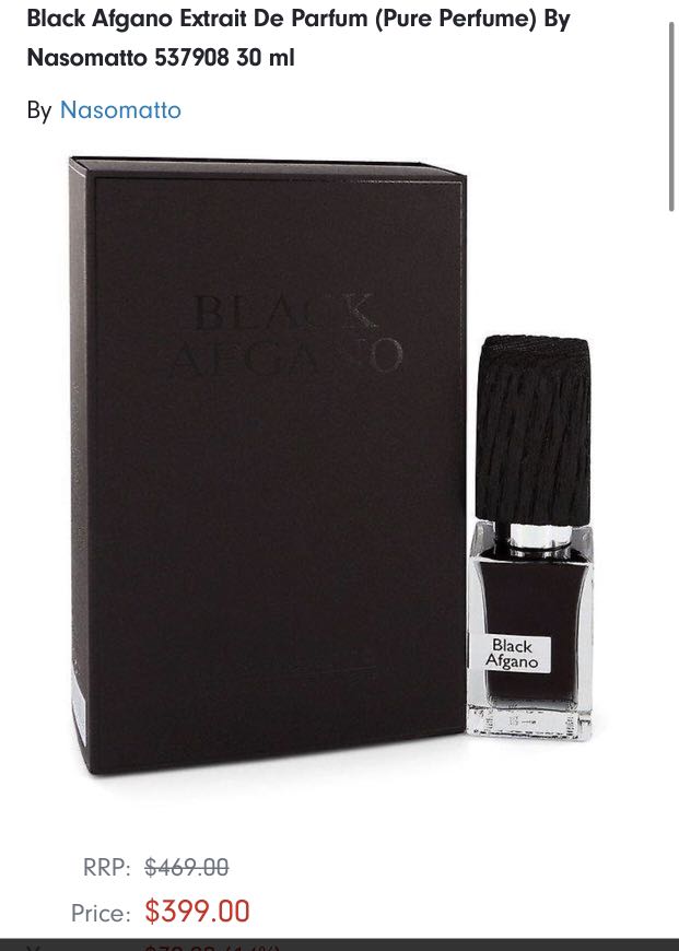 Nasomatto black afgano, Beauty & Personal Care, Fragrance & Deodorants ...