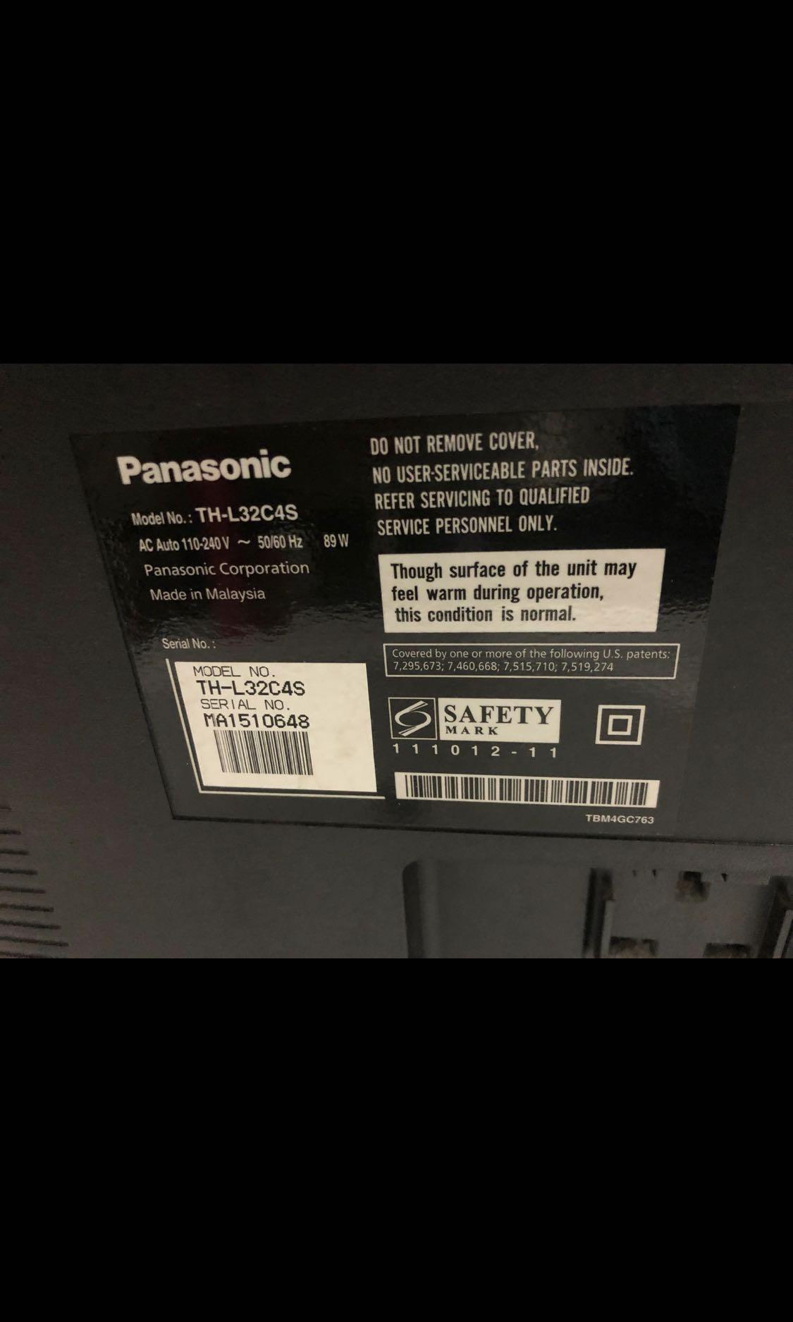 Panasonic TV 34 inch, TV & Home Appliances, TV & Entertainment, TV on ...