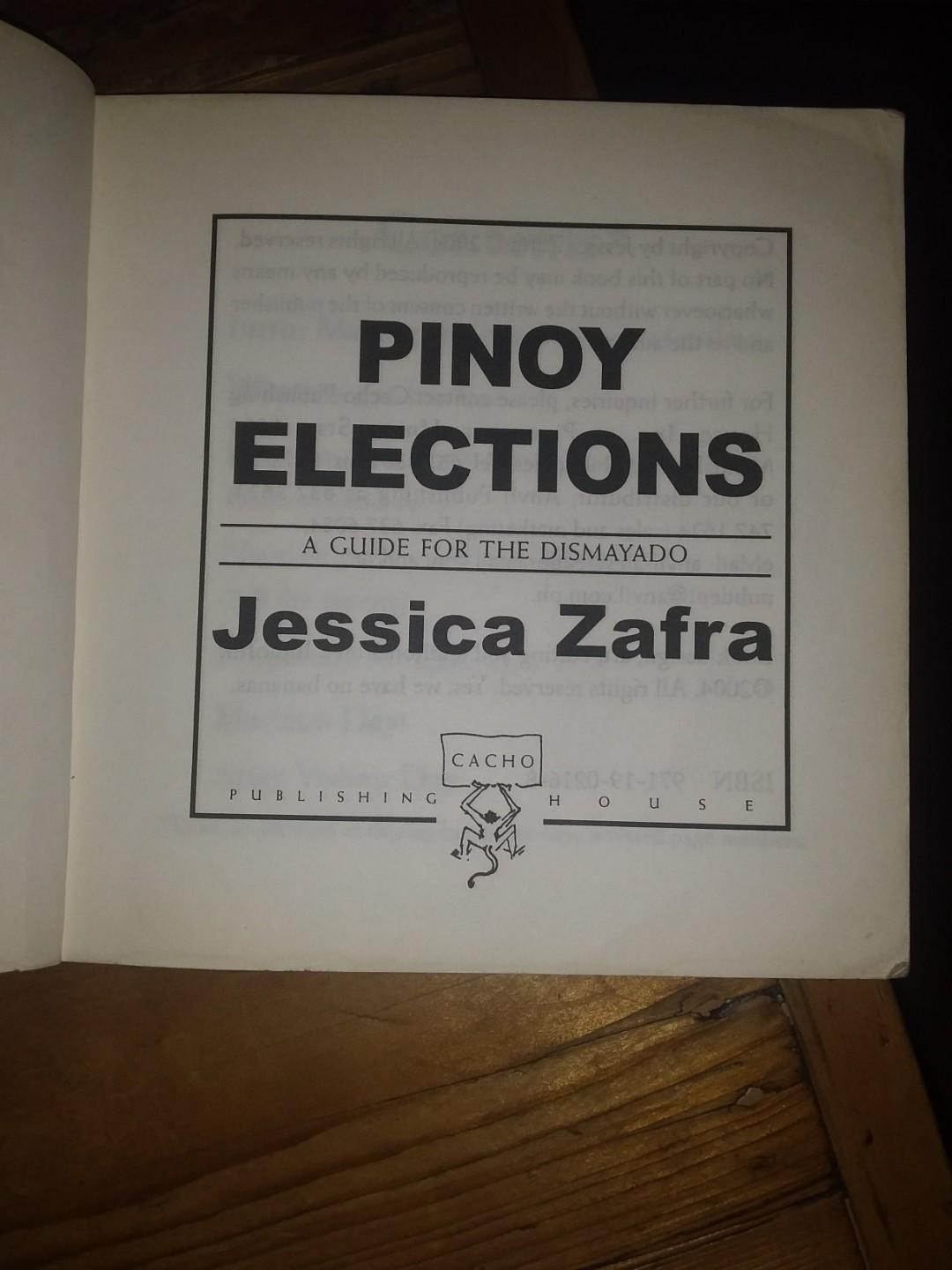 pinoy election by jessica zafra, Hobbies & Toys, Books & Magazines ...