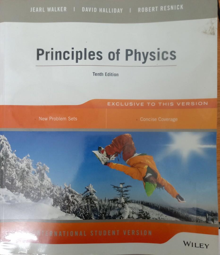 Principles of physics 10th ed, Books & Stationery, Textbooks, Tertiary ...