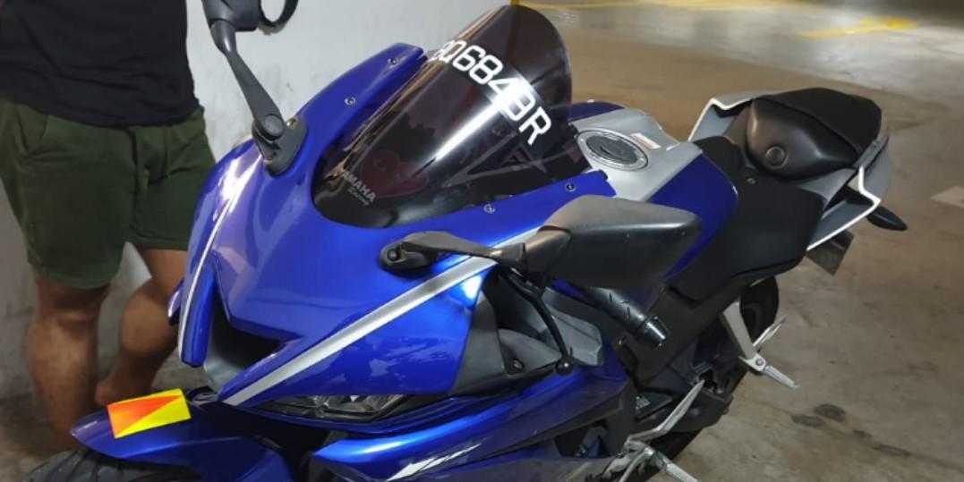 [R15 V3] Mask R15 V3 Model R6 (without LED), Motorcycles, Motorcycle ...