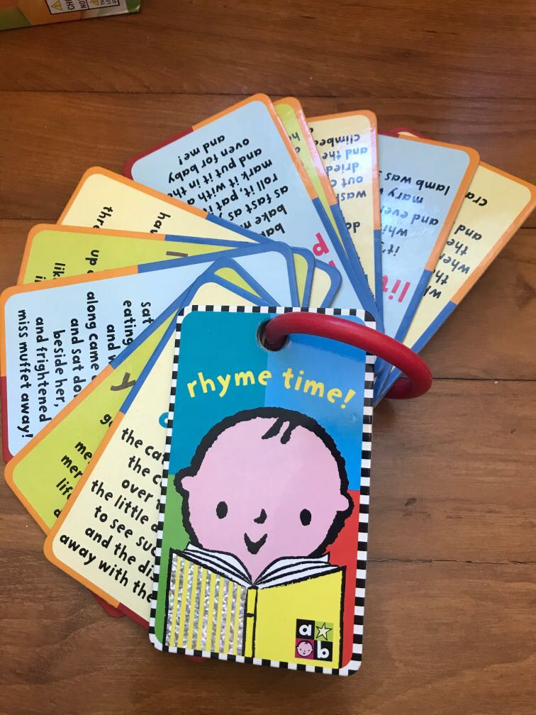Rhyme time flash cards for babies, Hobbies & Toys, Toys & Games on ...