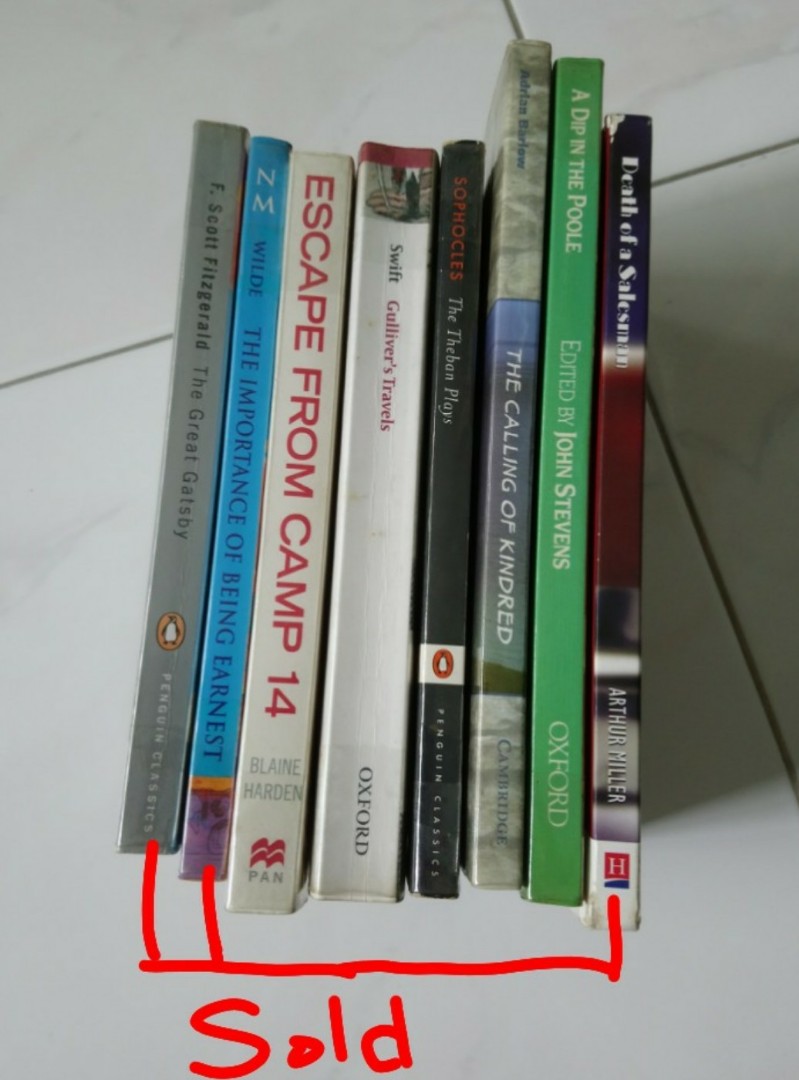 Literature book/story book for secondary student, Hobbies & Toys, Books ...