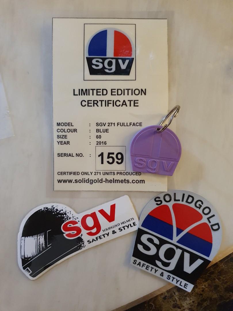 SGV limited sijil, sticker & key chain, Auto Accessories on Carousell