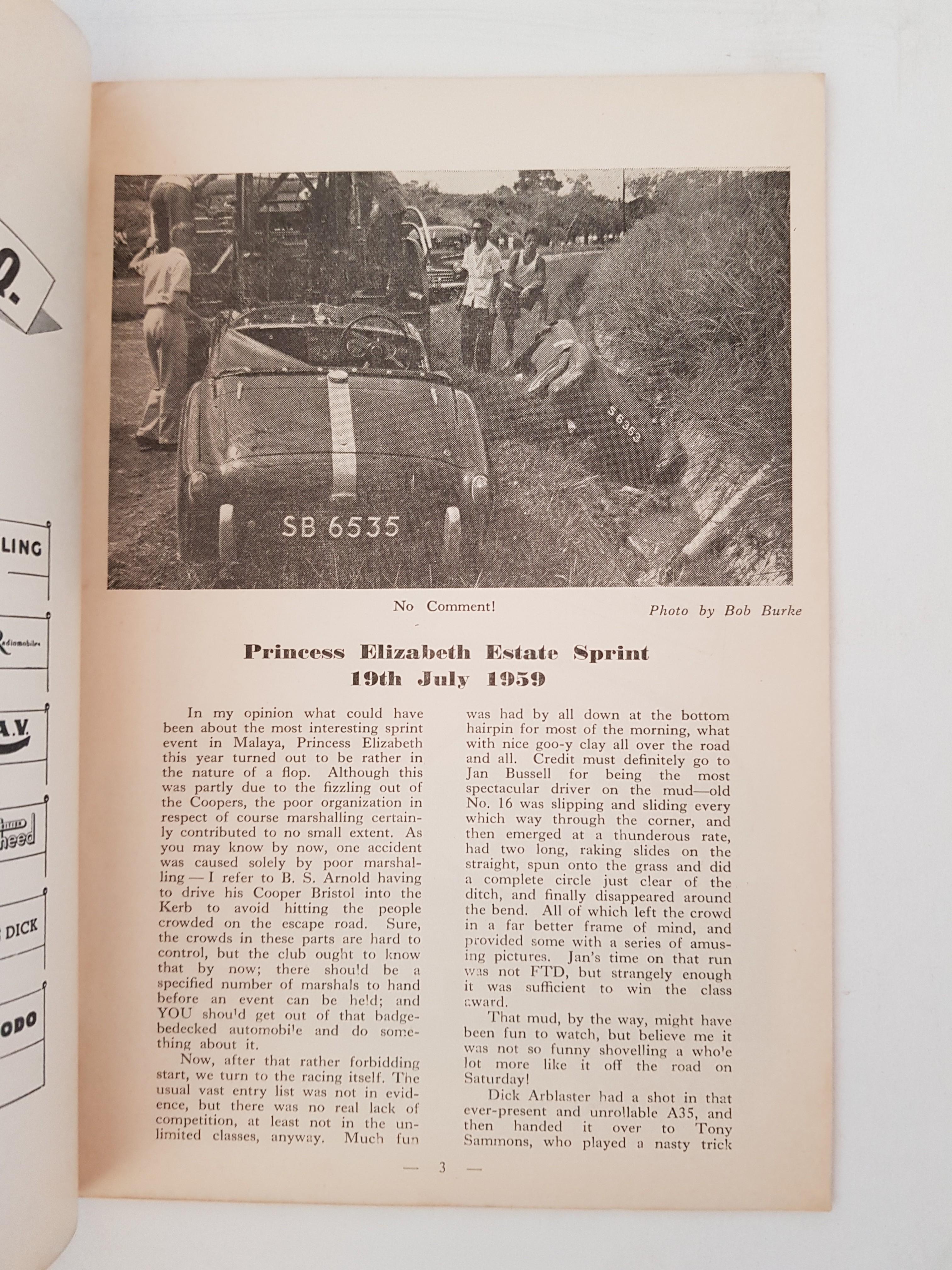 The S.M.C. gazette Singapore motor club magazine, Hobbies & Toys ...