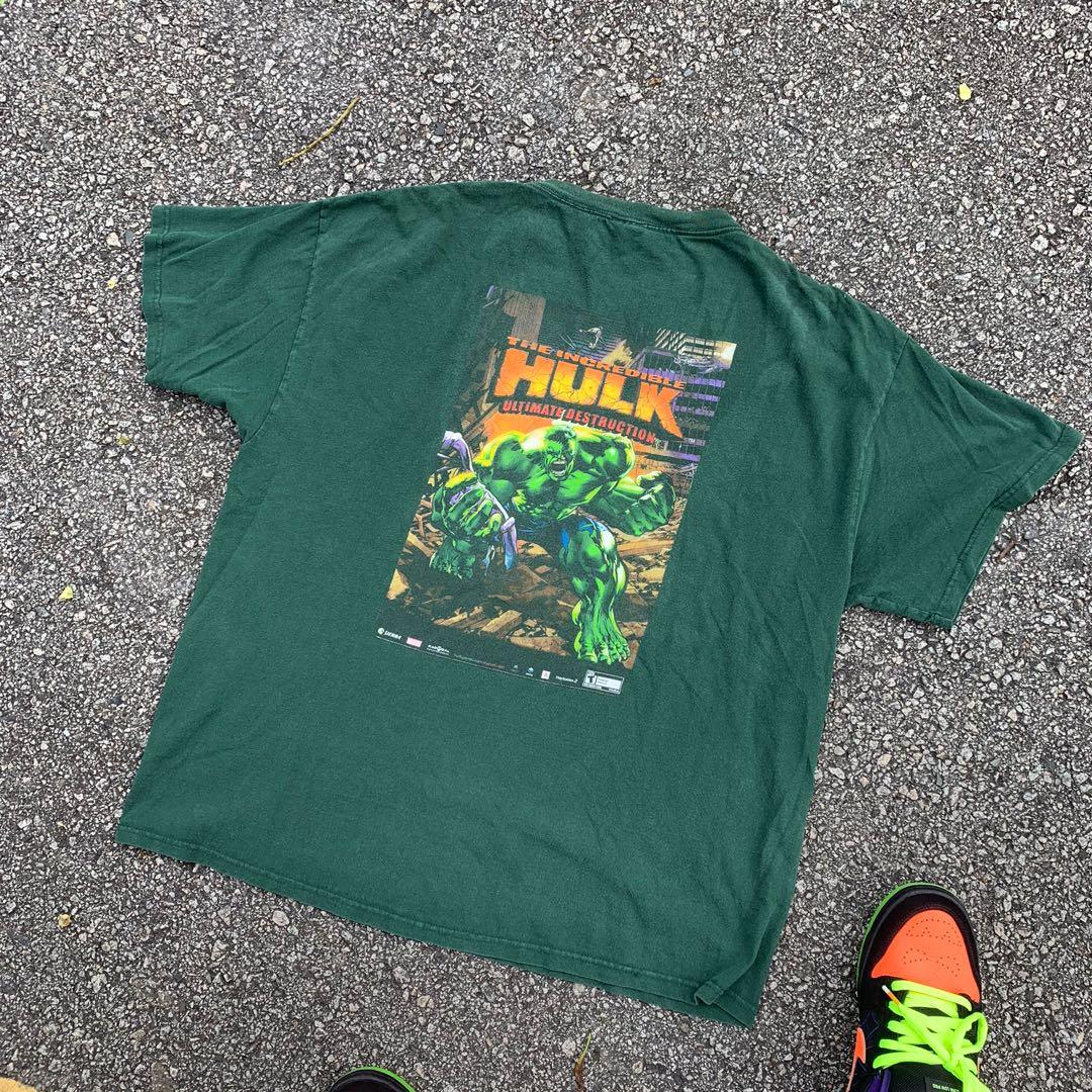Vintage Marvel Hulk Tee, Men's Fashion, Clothes, Tops on Carousell