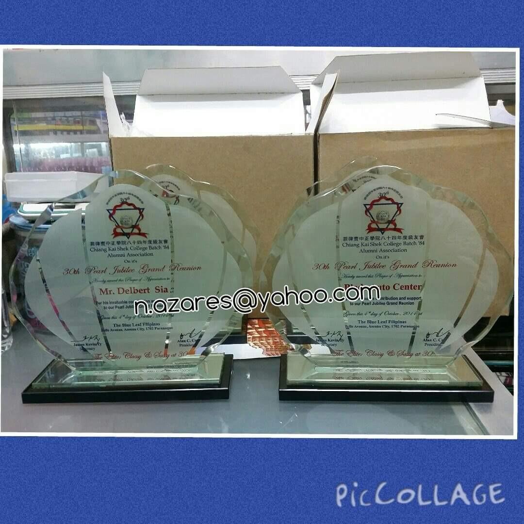 Affordable Glass Plaques and trophy, Hobbies & Toys, Stationary & Craft ...