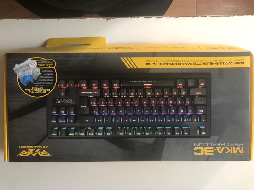 Armageddon MKC 3C mechanical keyboard, Computers & Tech, Parts ...