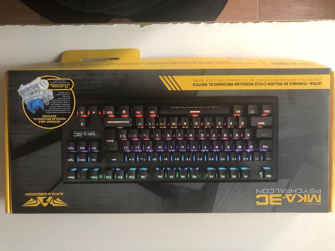 Armageddon MKC 3C mechanical keyboard, Computers & Tech, Parts ...