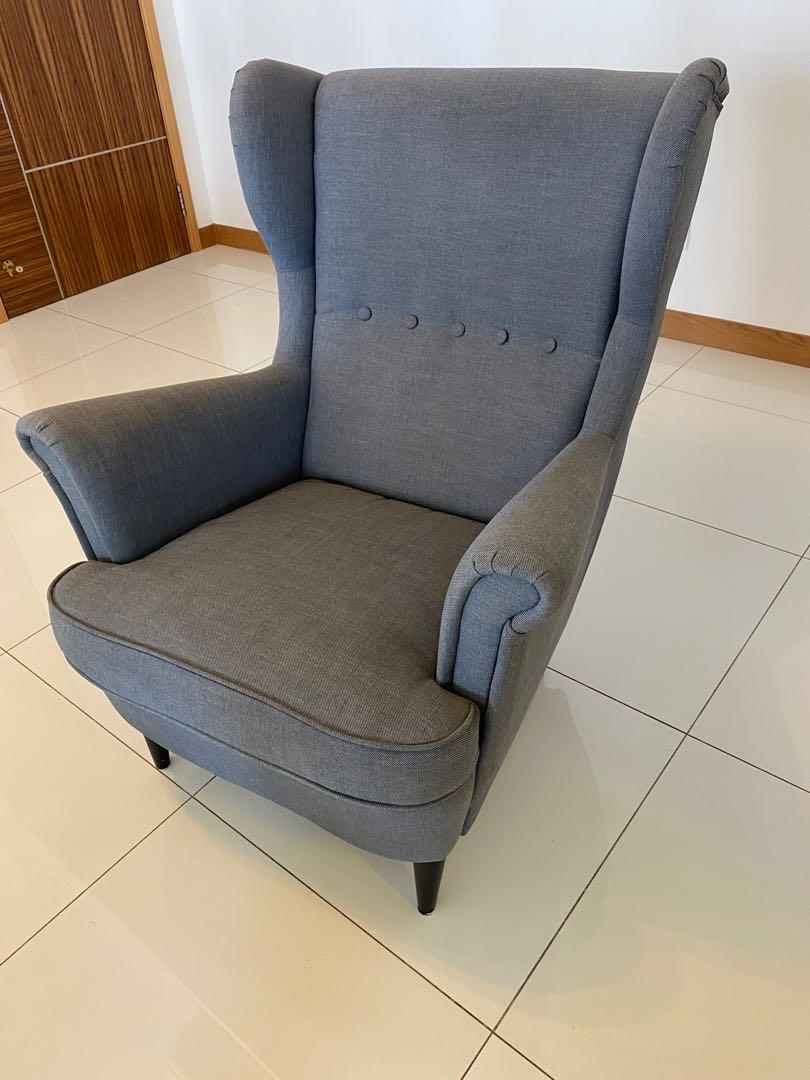 Armchair Ikea Strandmon Sofa, Furniture & Home Living, Furniture, Sofas ...