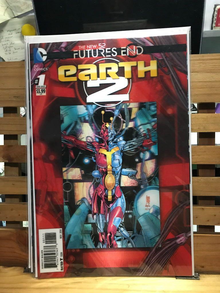 DC Comics Earth 2 #1 One-shot Lenticular cover 3D New 52 Futures end ...