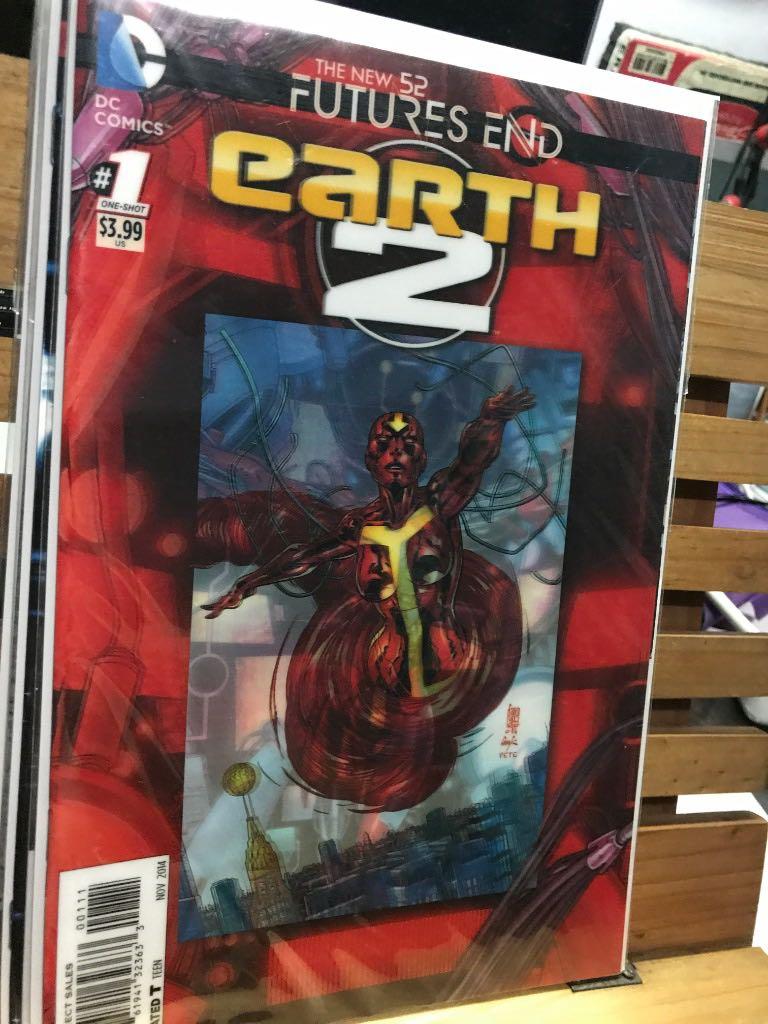 DC Comics Earth 2 #1 One-shot Lenticular cover 3D New 52 Futures end ...