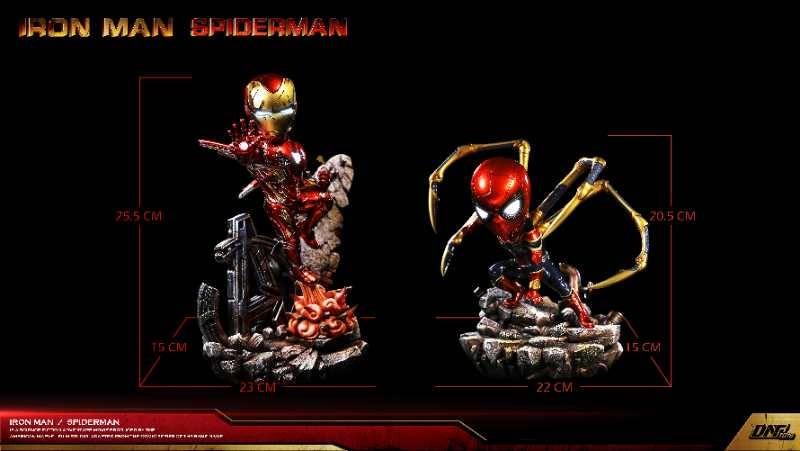 DNF Studio - Iron Man and Iron Spidey, Toys & Games, Bricks & Figurines on Carousell