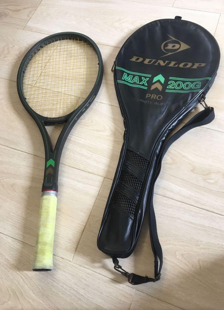 Dunlop max 200g tennis racket 網球拍, 運動產品, 運動與體育, 運動與體育 - 球拍和球類運動 - Carousell