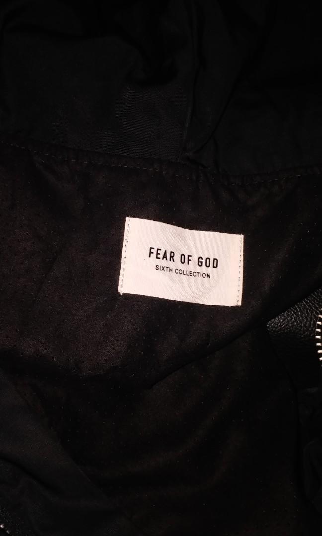 Fear of god sixth collection Nylon Hooded Bomber Jacket, 男裝, 外套及戶外衣服 ...
