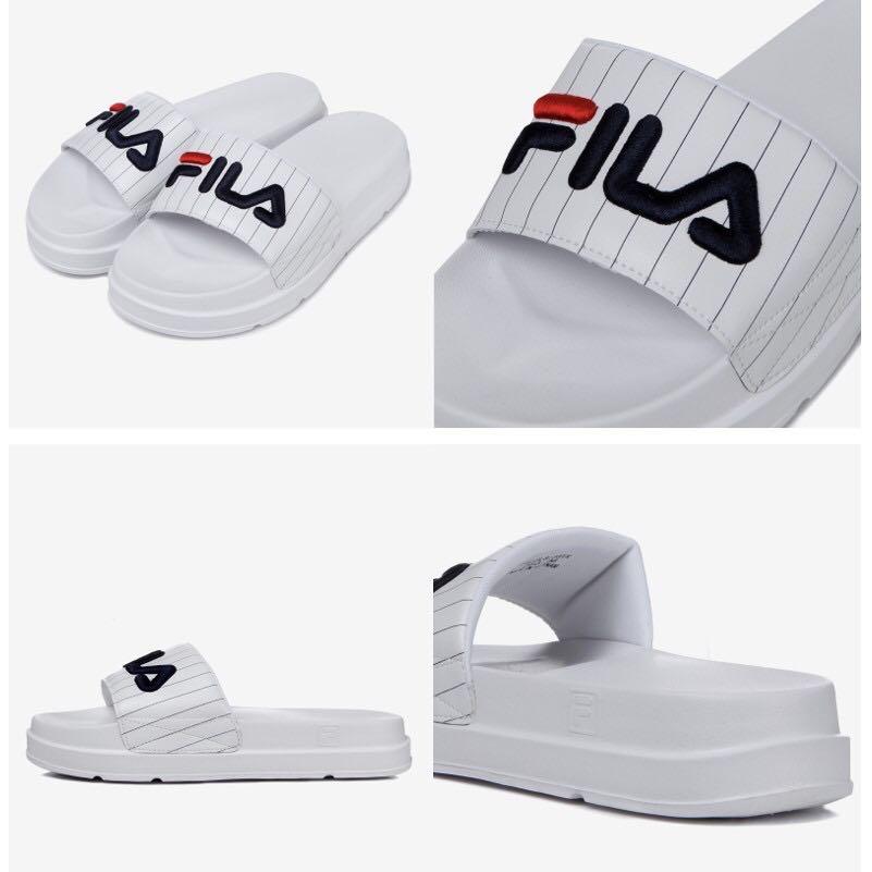 FILA DRIFTER BASIC & JACKED UP STRIPED SLIDES, Men's Fashion, Footwear ...