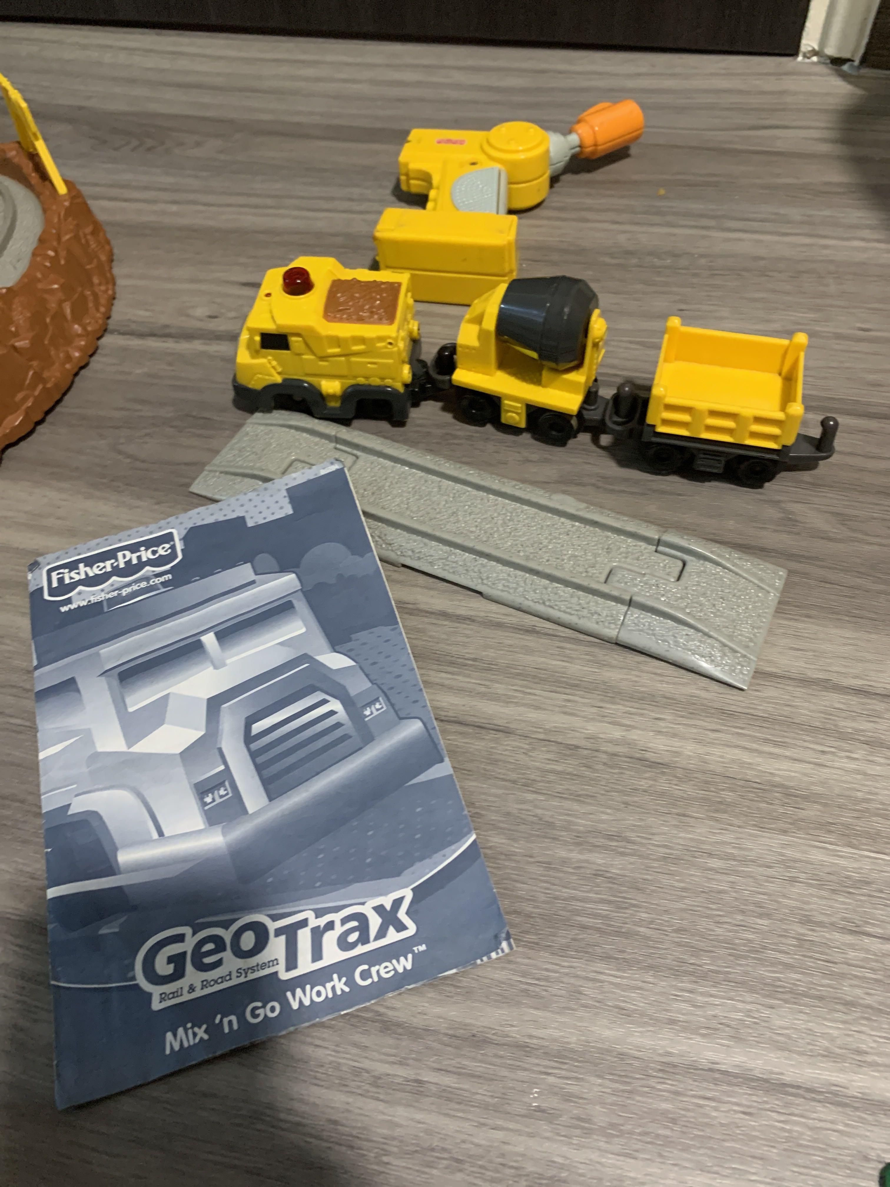 Fisher price GeoTrax™ Rail & Road System Mountain Blast Construction Co ...