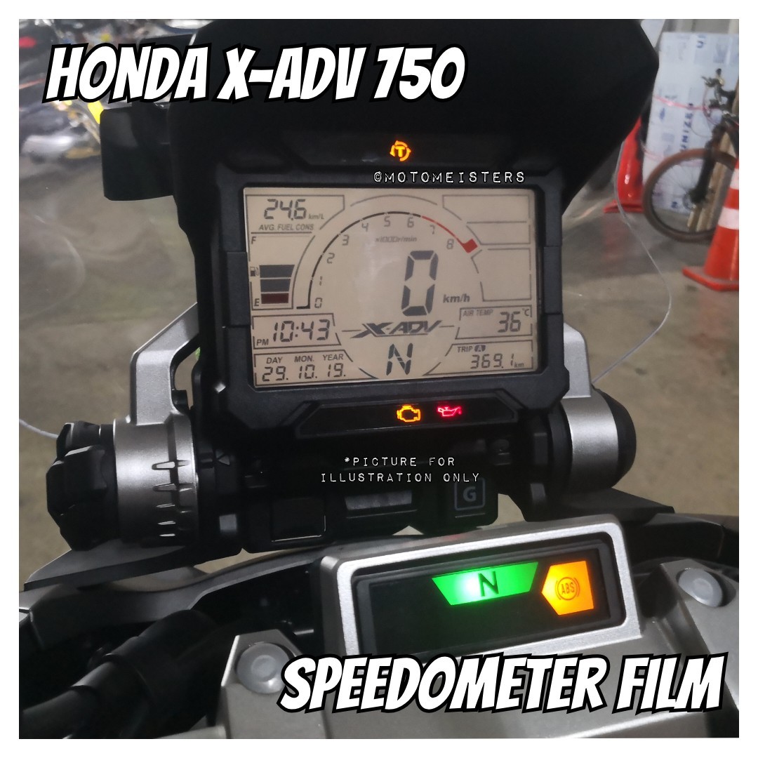 Honda X-ADV 750 Speedometer Film, Motorcycles, Motorcycle Accessories ...