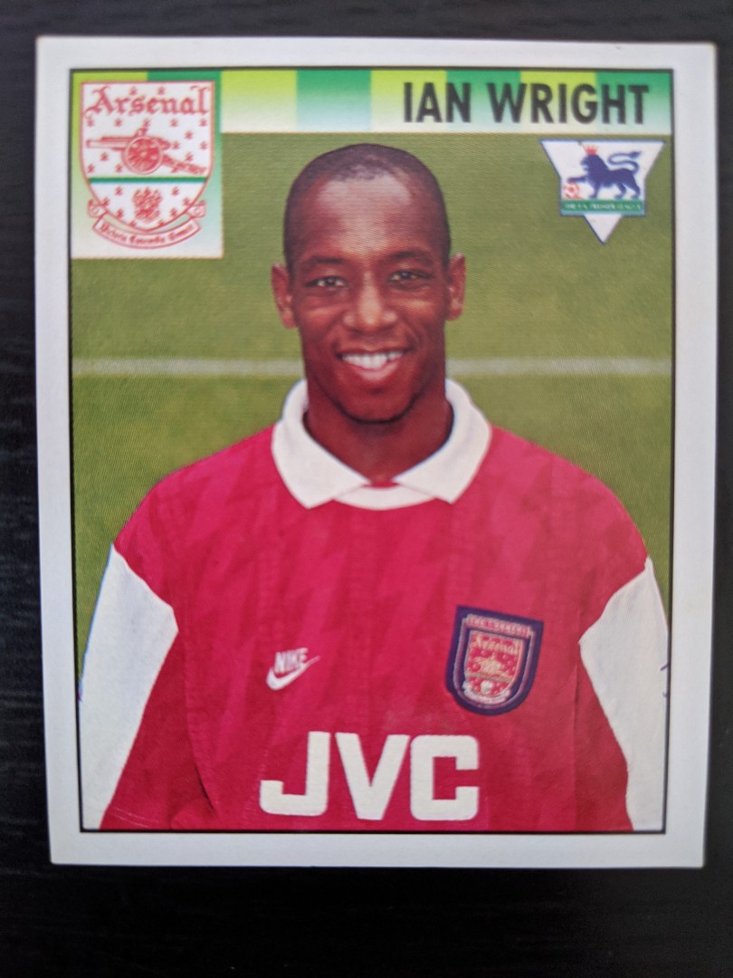 IAN WRIGHT (ARSENAL) - 1995 Premier League Merlin Sticker Collection ...